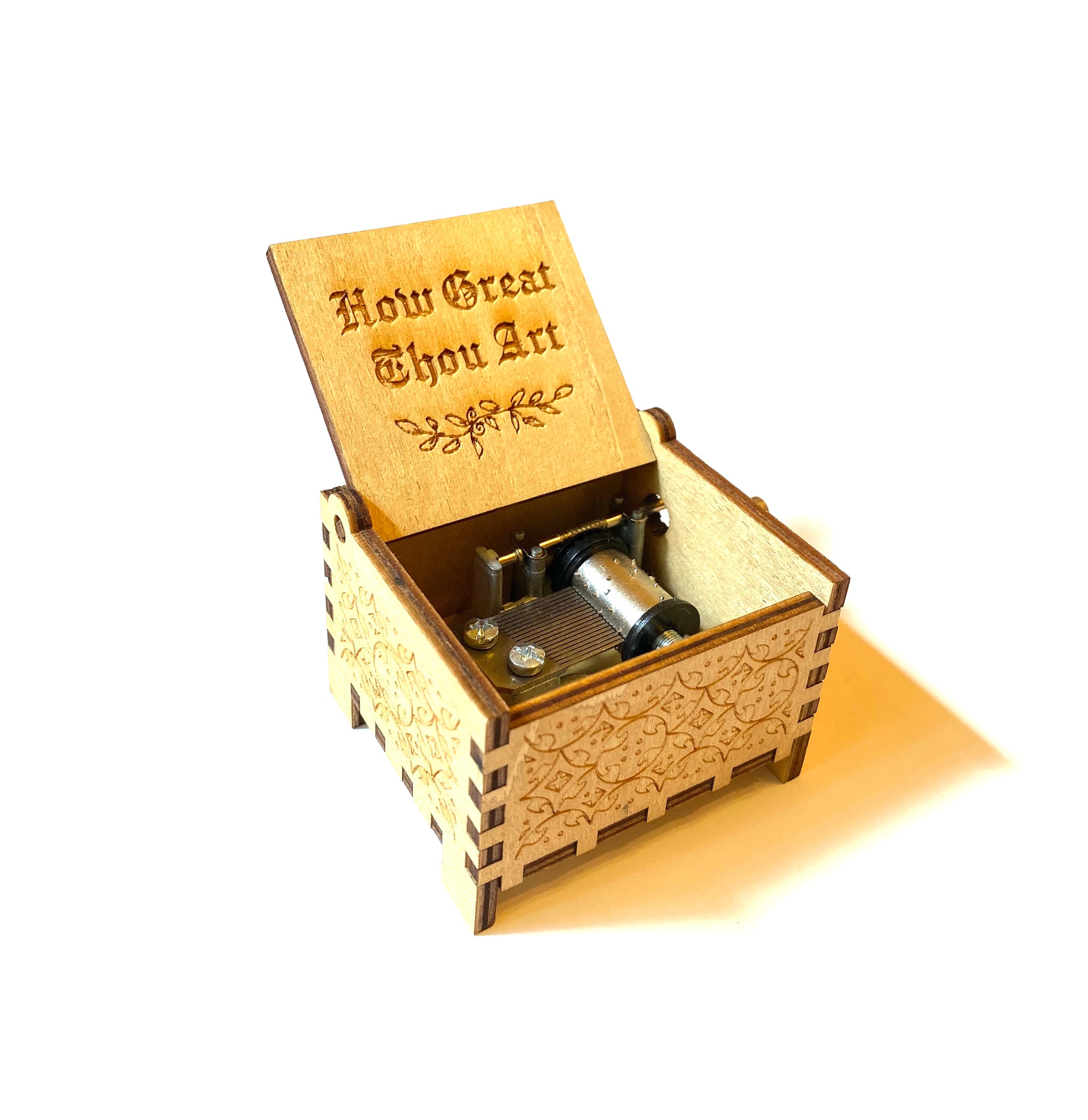 How Great Thou Art Wooden Music Box Wind-up & Hand-crank - Etsy Hong Kong
