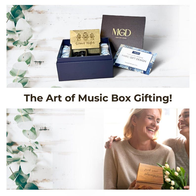 Hickory Dickory Dock Music Box | Keepsake Compartment | Wind-up & Hand ...