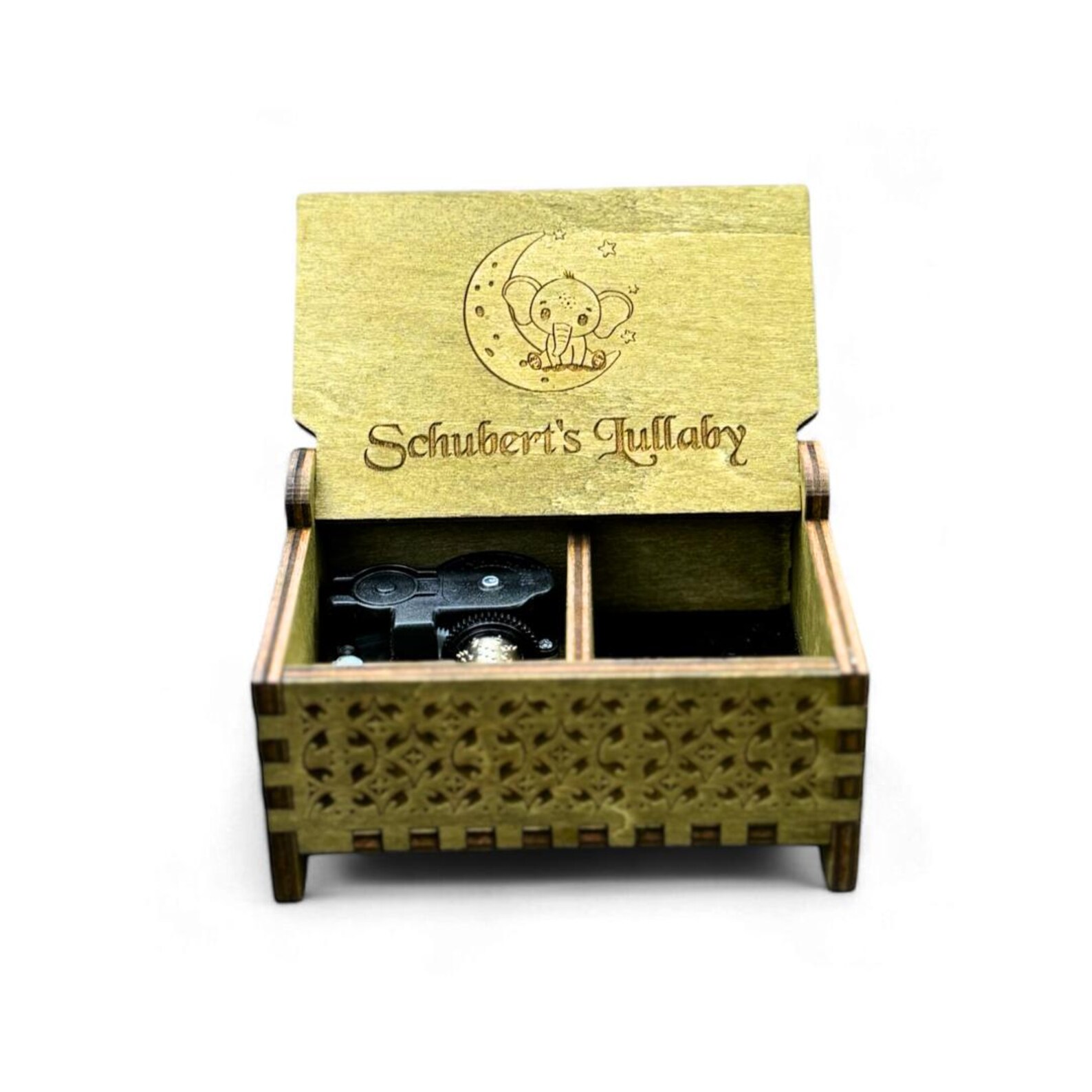 Schubert's Lullaby Music Box | Custom Engraving | Keepsake Compartment ...
