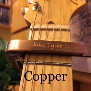 Personalised Guitar Capo, Customised Message, Free Engravings, Free ...