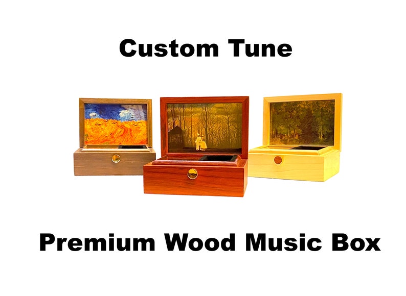Premium Maple Wind-up Music Box | Custom Tune | Custom Engraving ...