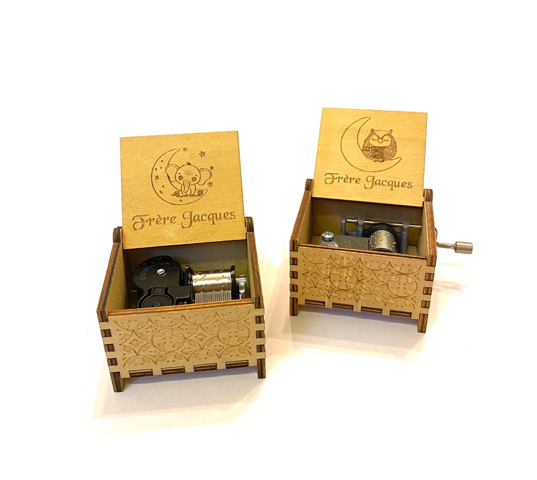 Frère Jacque Music Box | Wind-up & Hand-crank Versions | Custom ...