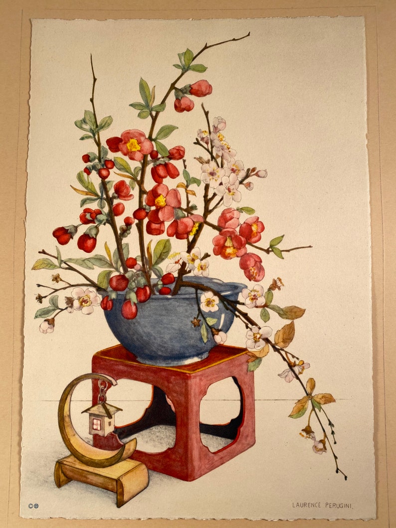 Vintage Laurence Perugini 1930's Floral Art Prints Set | Etsy