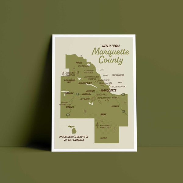 Marquette Michigan - Etsy