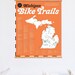 Michigan Bike Trails Map Poster 16x20 - Etsy