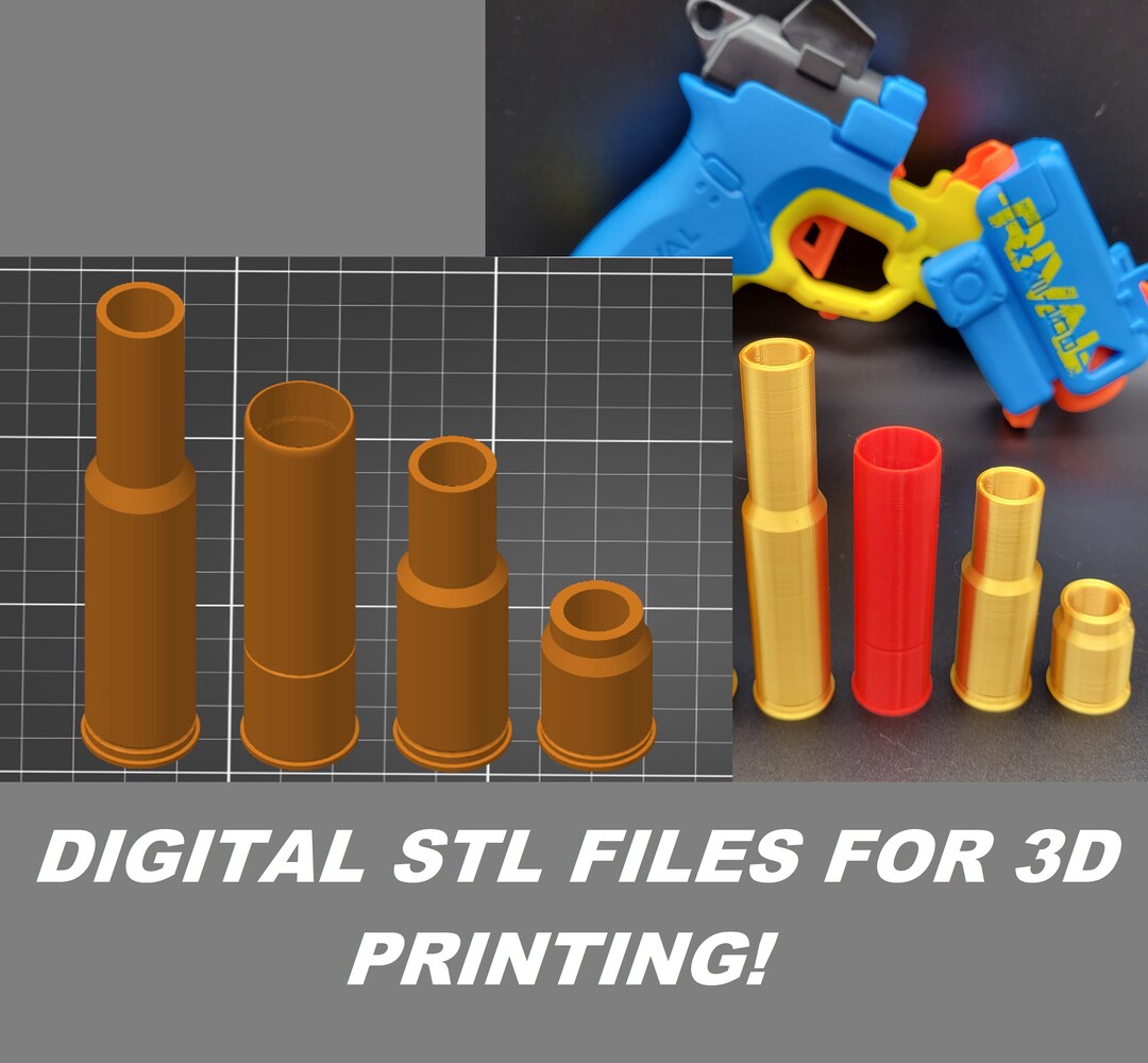 STL Digital Files for 3d Printing: for Nerf Rival Pilot Blaster Multi ...