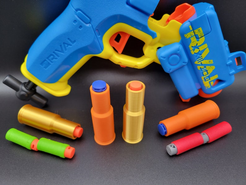 Full Length / Double Short Dart Shell Mod for Nerf Rival Pilot Blaster ...