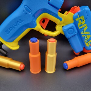 Full Length / Double Short Dart Shell Mod for Nerf Rival Pilot Blaster ...
