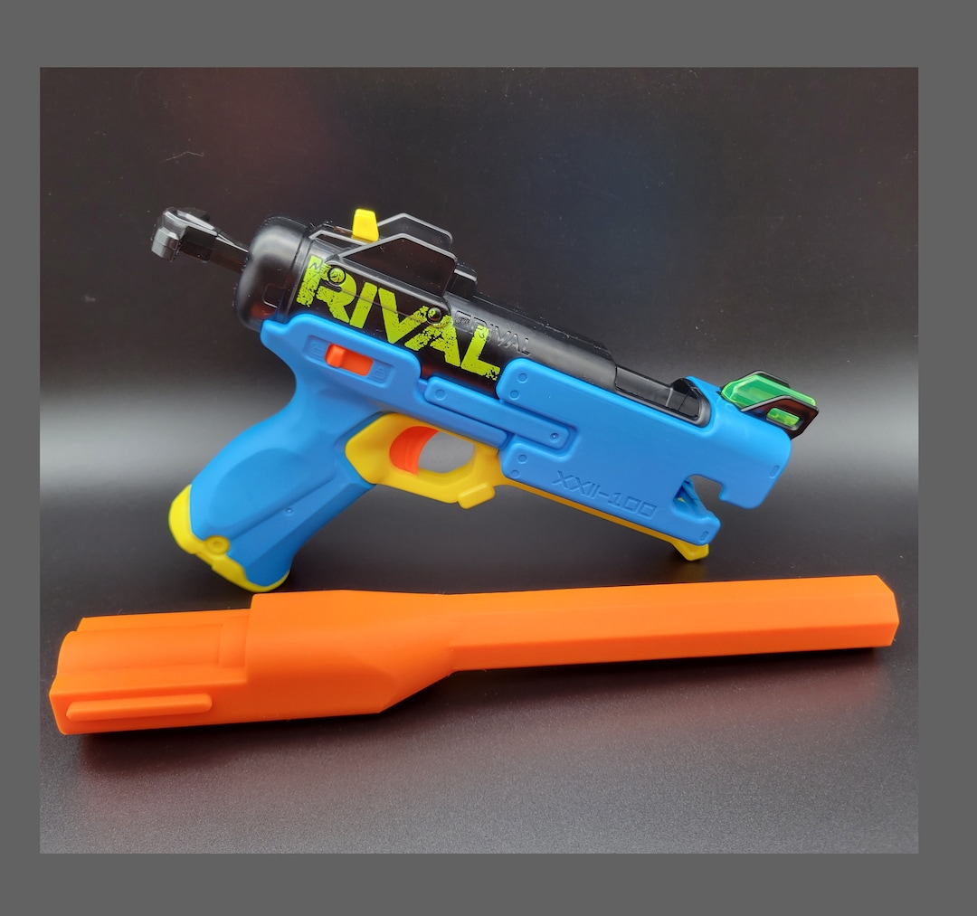Long Barrel Mod for Nerf Rival Fate Dart Blaster Inline Clip 8 Short or ...