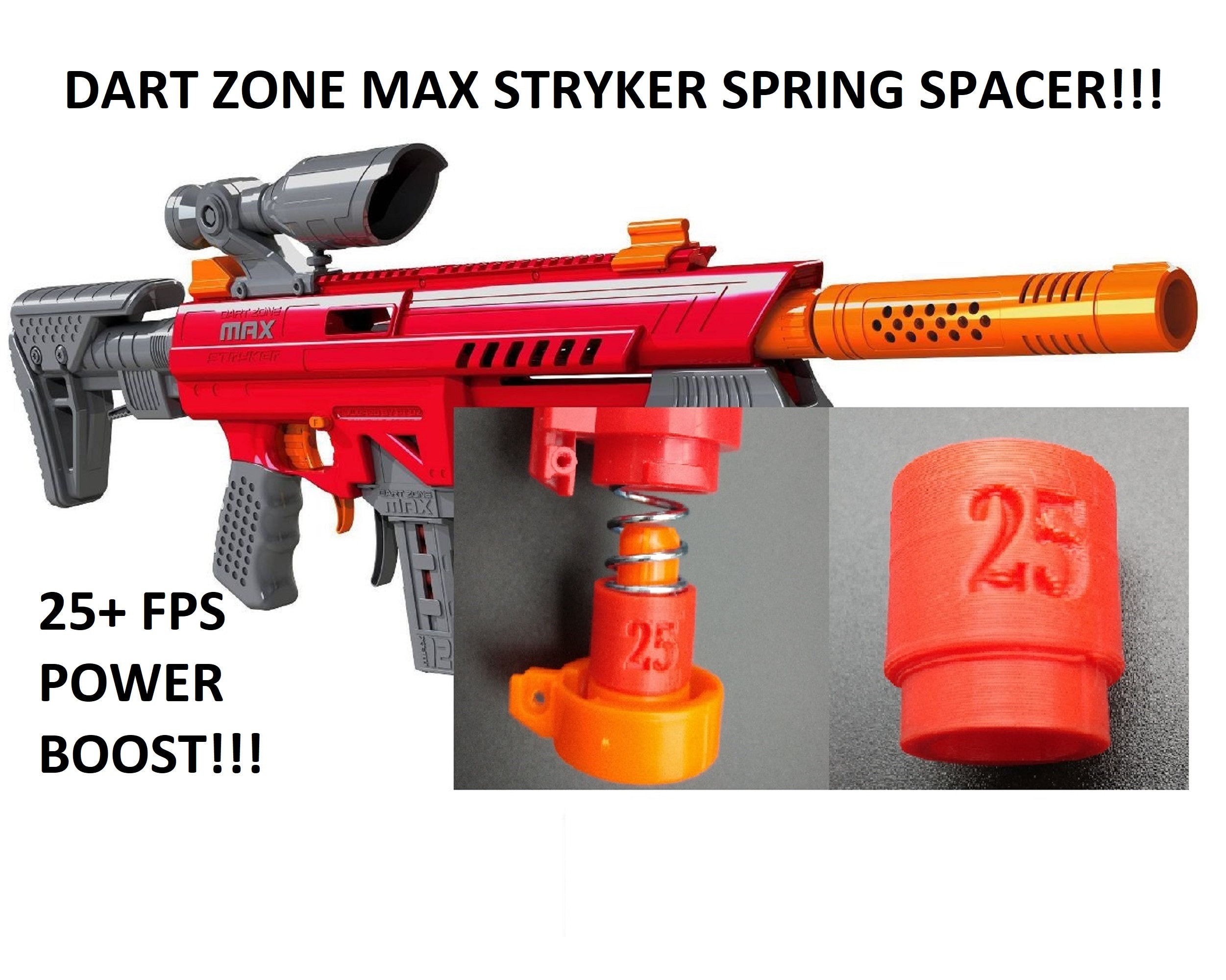Spring Spacer For Dart Zone Max Stryker Ultimate Dart Blaster | Etsy