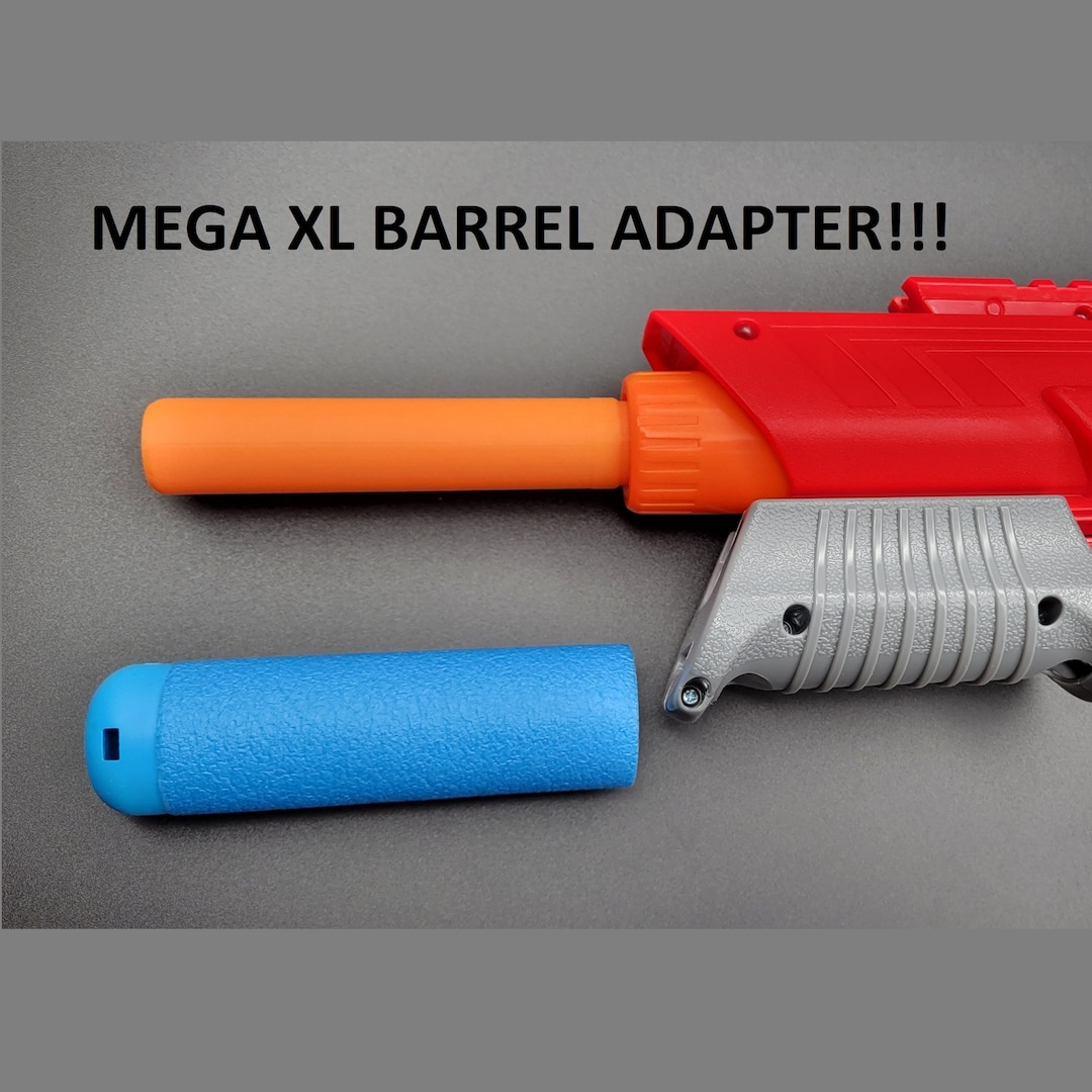Mega XL Barrel Adapter for Dart Zone Max Stryker Ultimate Dart Blaster ...