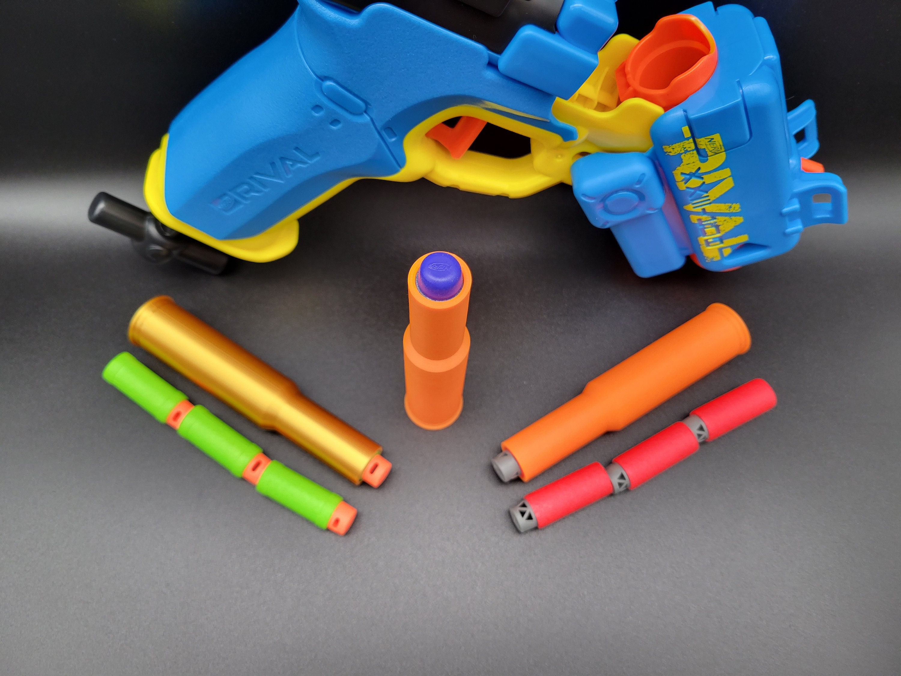 50 Caliber Triple Short Dart Shotgun Shells Mod for Nerf Rival Pilot ...
