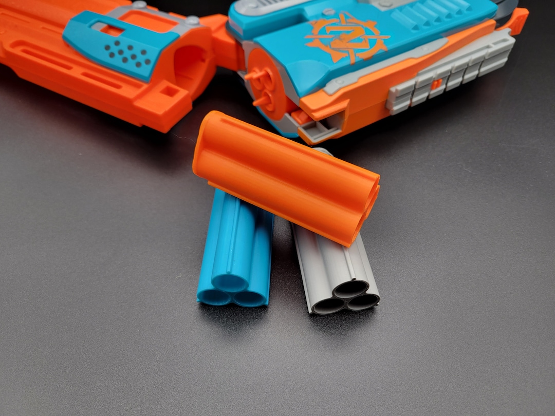 For Nerf Sledgefire Blaster Shotgun - 3x Triple Shot Color Matched ...
