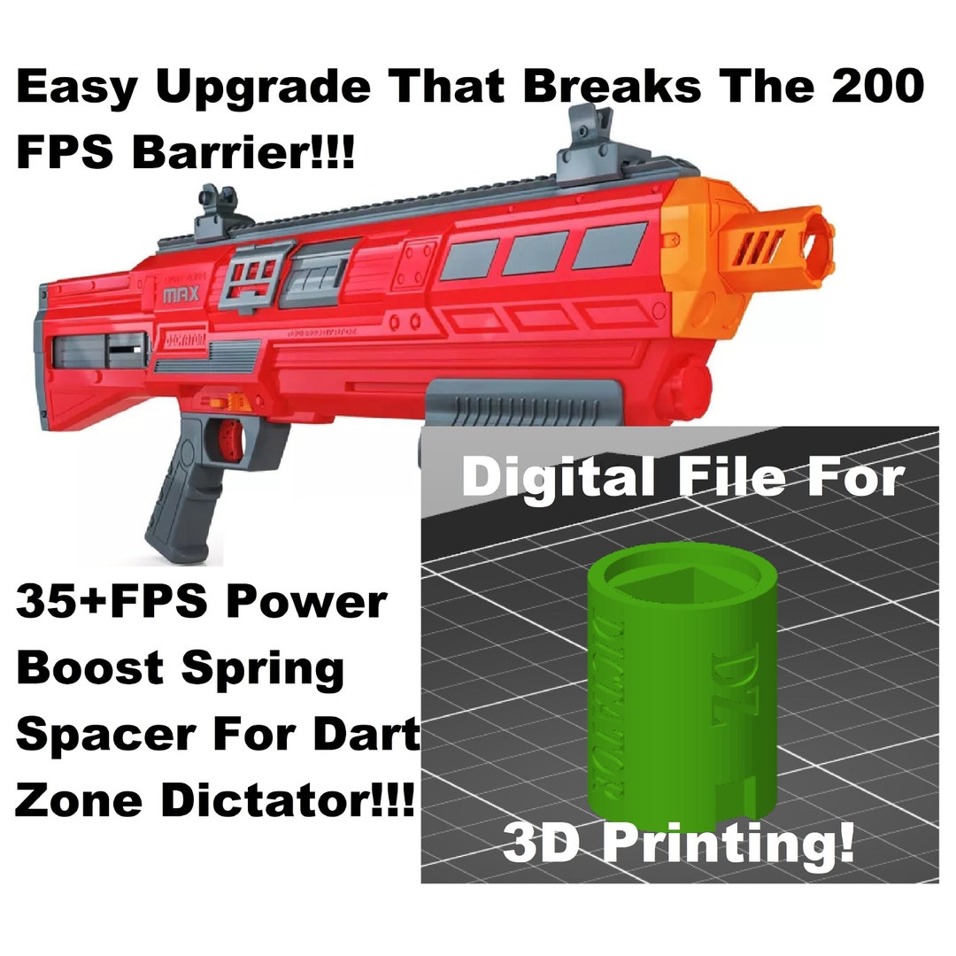 STL Digital File for 3d Printing Spring Spacer for Dart Zone Max ...