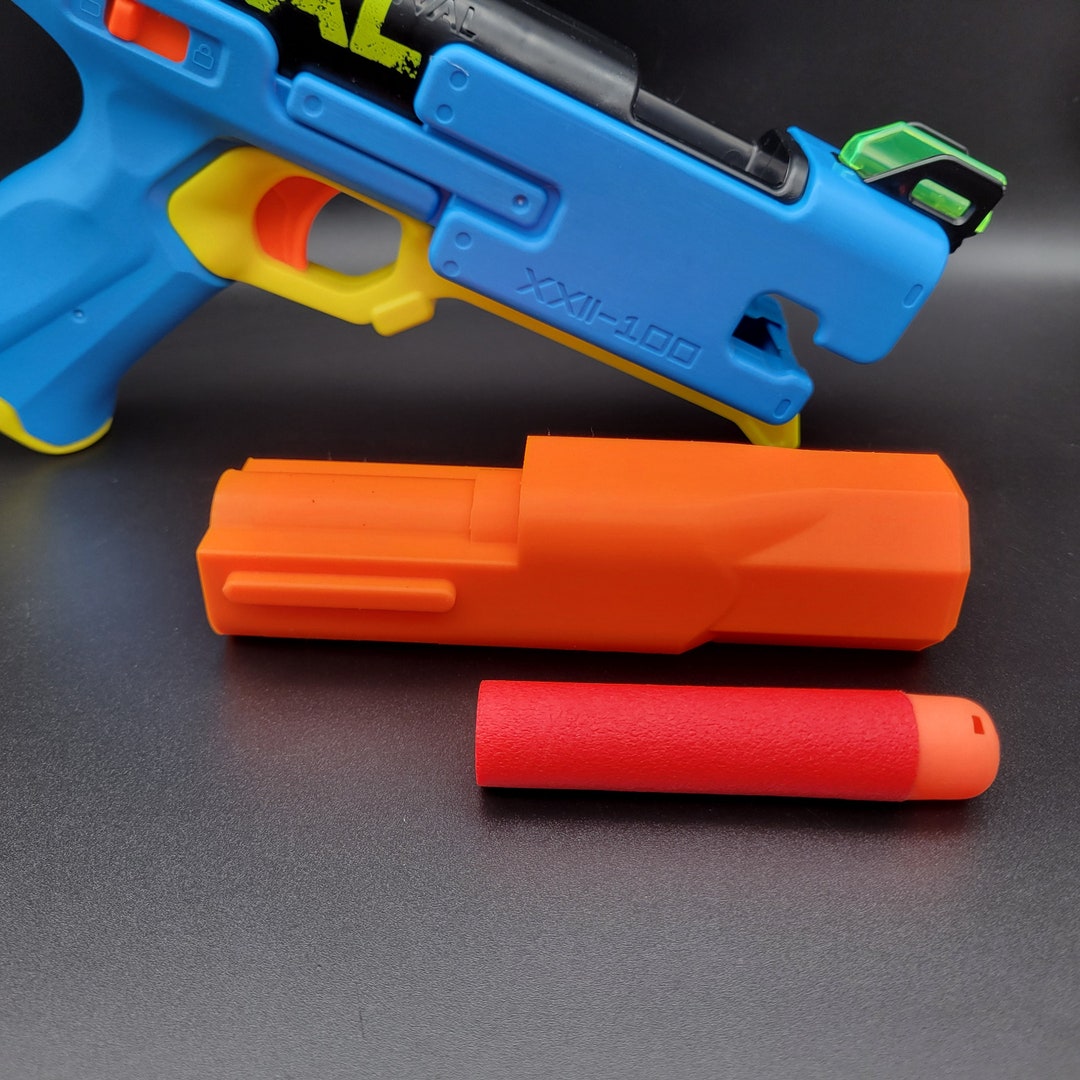 Mega Dart Barrel Mod for Nerf Rival Fate Dart Blaster Single Shot 92.3 ...