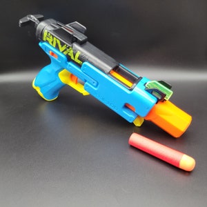 Mega Dart Barrel Mod for Nerf Rival Fate Dart Blaster Single Shot 92.3 Ave FPS Capacity Toy ...