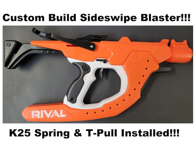 Nerf Rival SIDESWIPE Curve Shot Blaster Custom Build With K25 Spring ...