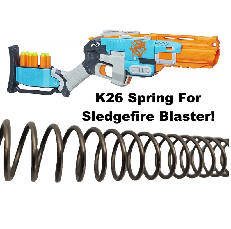 K26 Spring for Nerf Sledgefire - High Powered K 26 Coil Spring Mod for ...
