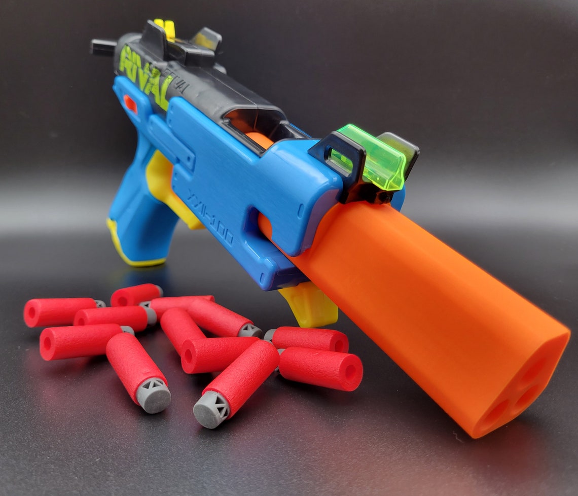 Modded Nerf Rival Fate Triple Shot Inline Shot Gun Dart - Etsy