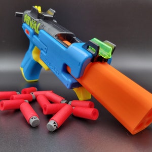 Modded Nerf Rival Fate Triple Shot Inline Shotgun Dart Blaster K25 ...
