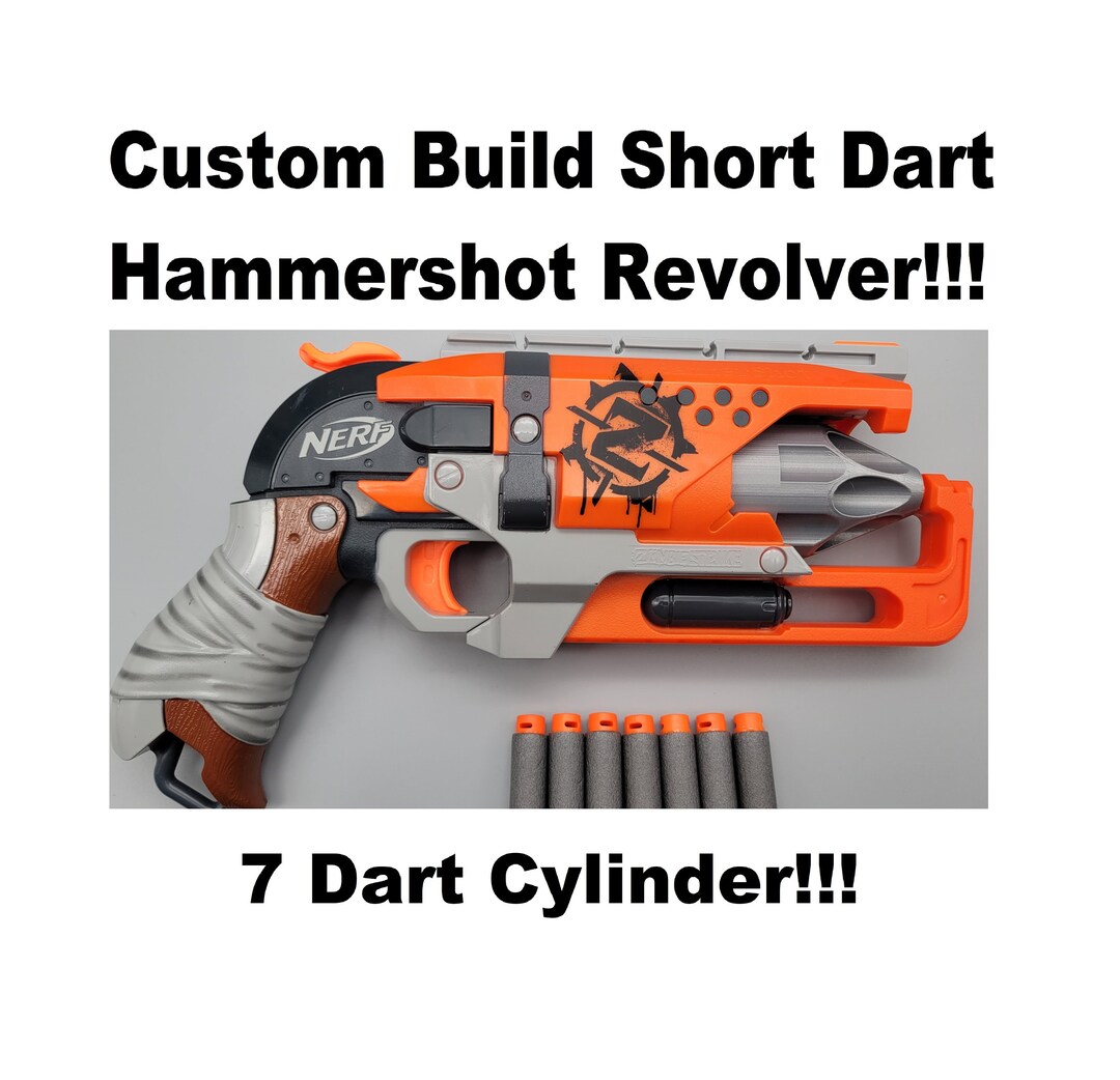 Nerf Hammershot Zombie Strike Blaster Custom Build! - Short Half Dart ...