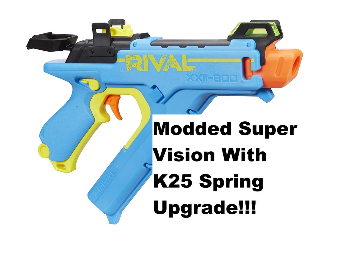 Modded SUPER Vision XXII-800 Nerf Accurate Rival System Vision Blaster ...