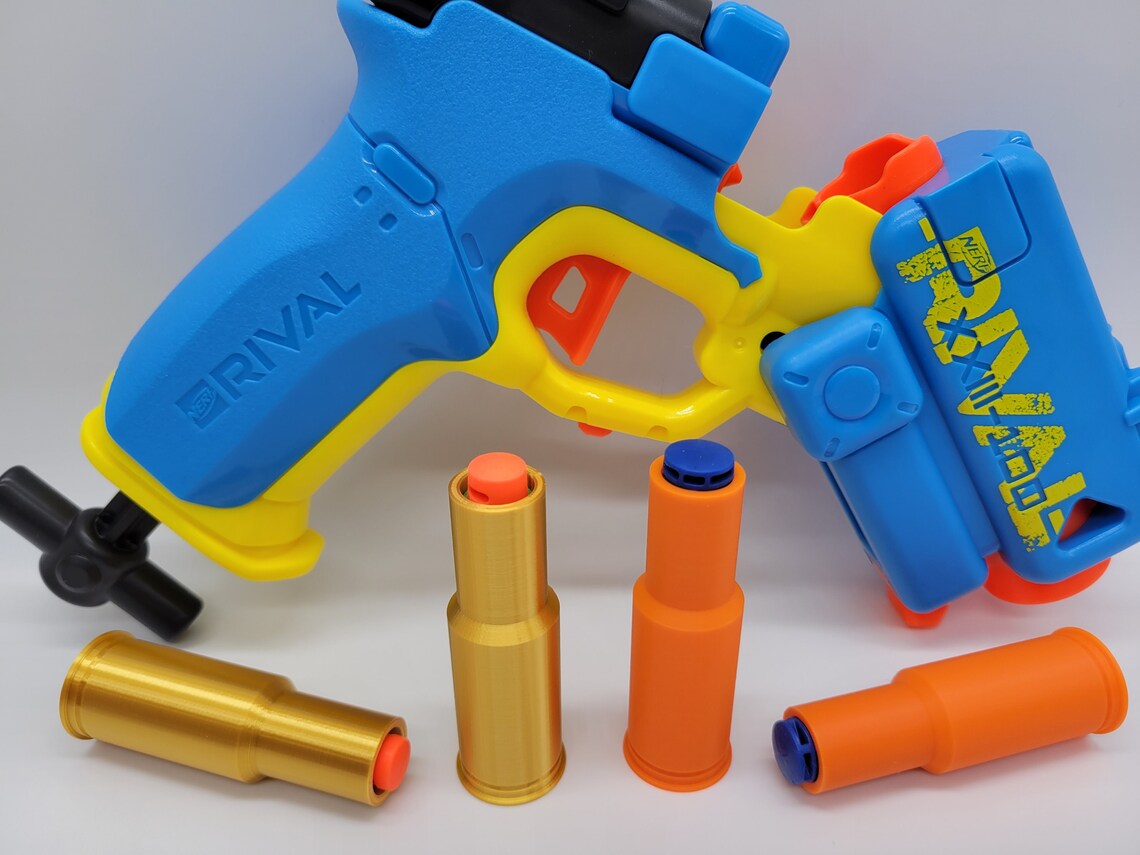 Full Length / Double Short Dart Shell Mod for Nerf Rival Pilot Blaster ...