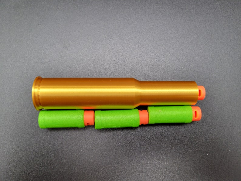 50 Caliber Triple Short Dart Shotgun Shells Mod for Nerf Rival Pilot ...