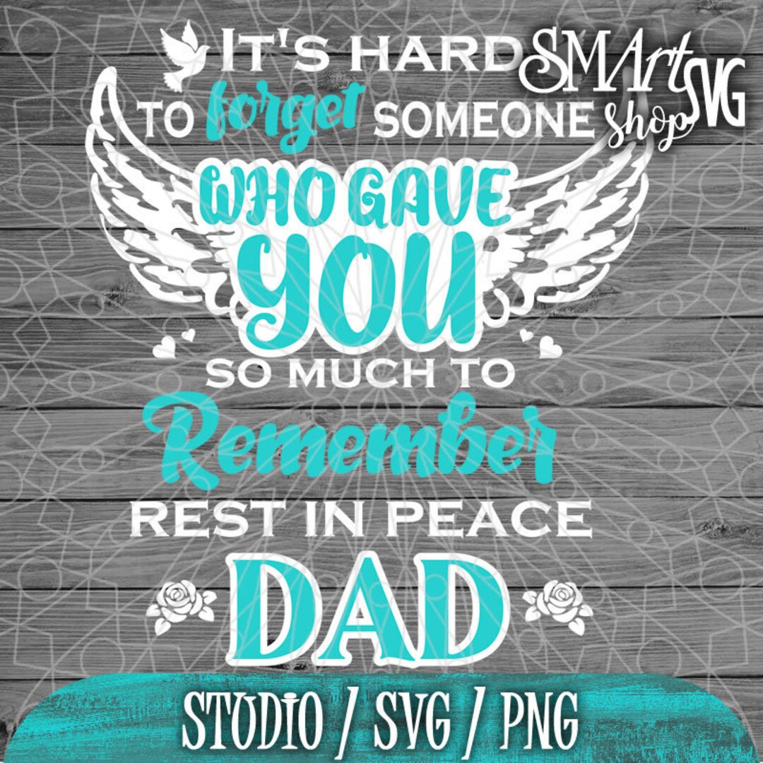 My Dad Svg, Dad Svg, Rest in Peace Svg, Dad Guardian Angel Svg ...