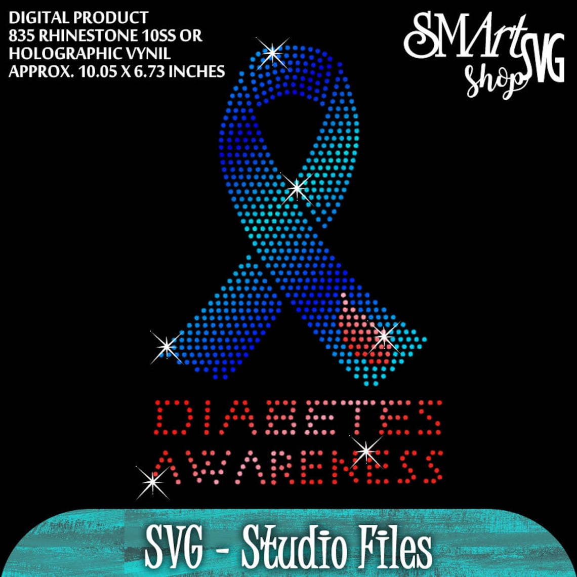 Diabetes Svg Ribbon Diabetic Awarness Svg Diabetes Awareness - Etsy