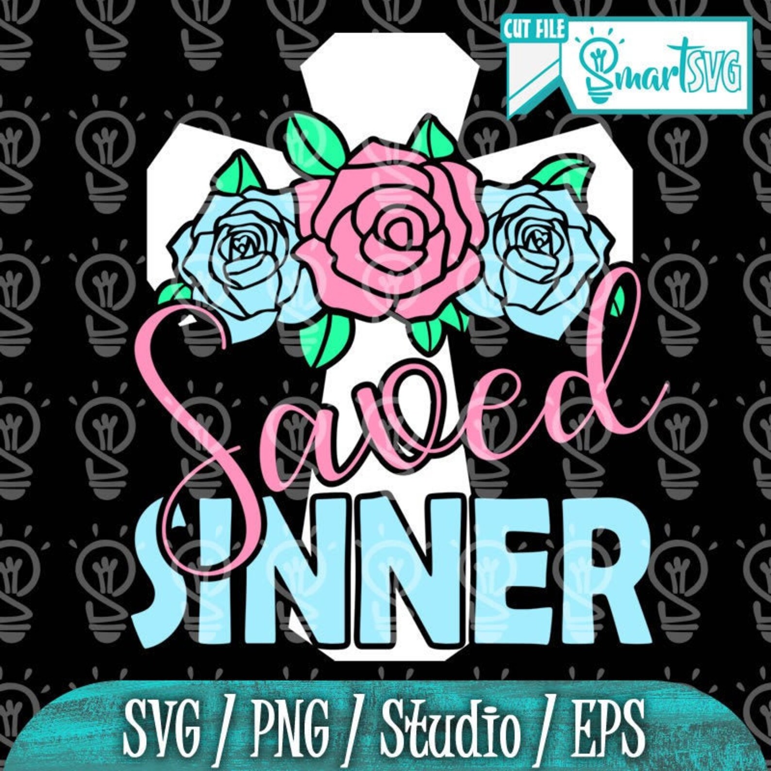 Saved Sinner svg Cross svg Holy Spirit svg Cross svg Jesus | Etsy