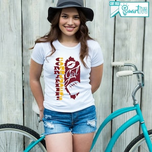 Commanders Girl Svg, Football Ball Shirt, Fan Football Svg, Family ...