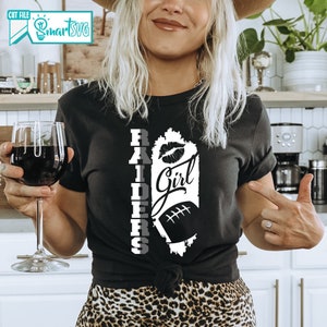 Raiders Girl Svg, Football Ball Shirt, Fan Football Svg, Family ...