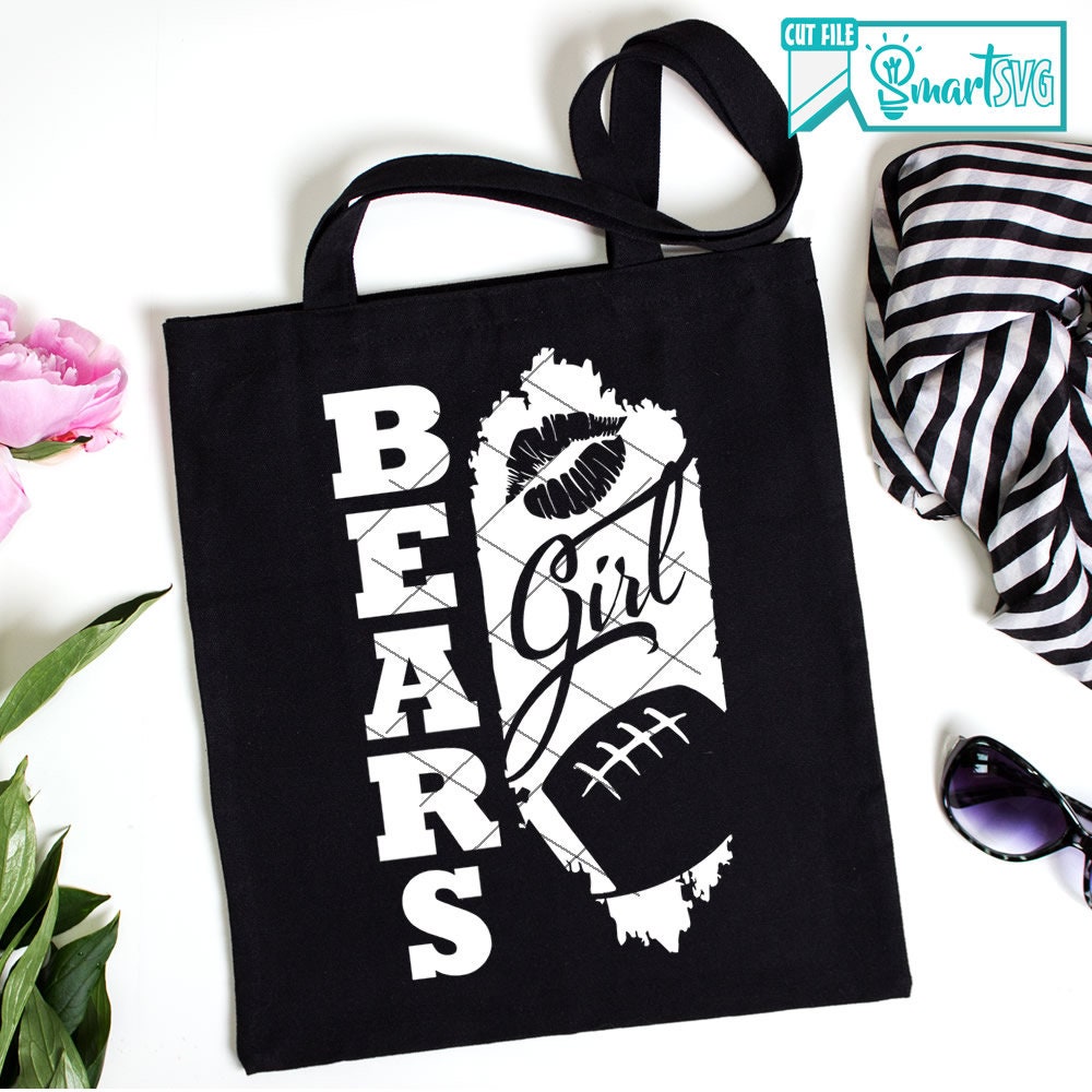 Bears girl svg Football Ball Shirt Fan Football svg Family | Etsy