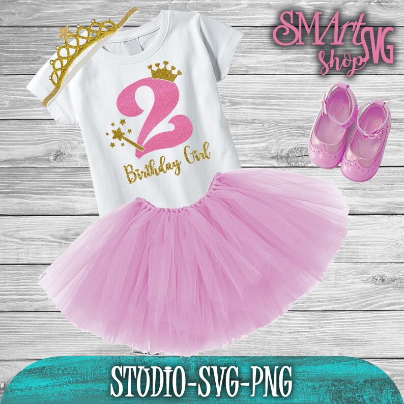 2nd Birthday SVG Second Birthday SVG 2nd Birthday Girl SVG - Etsy