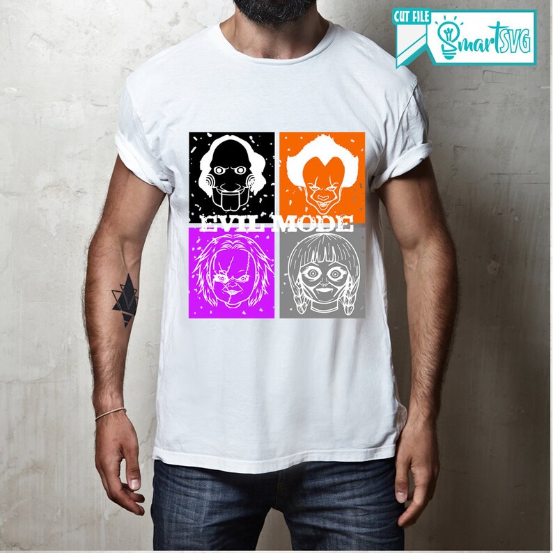 Evil Mode Svg Horror Movie Svg Halloween Svg Horror Svg - Etsy