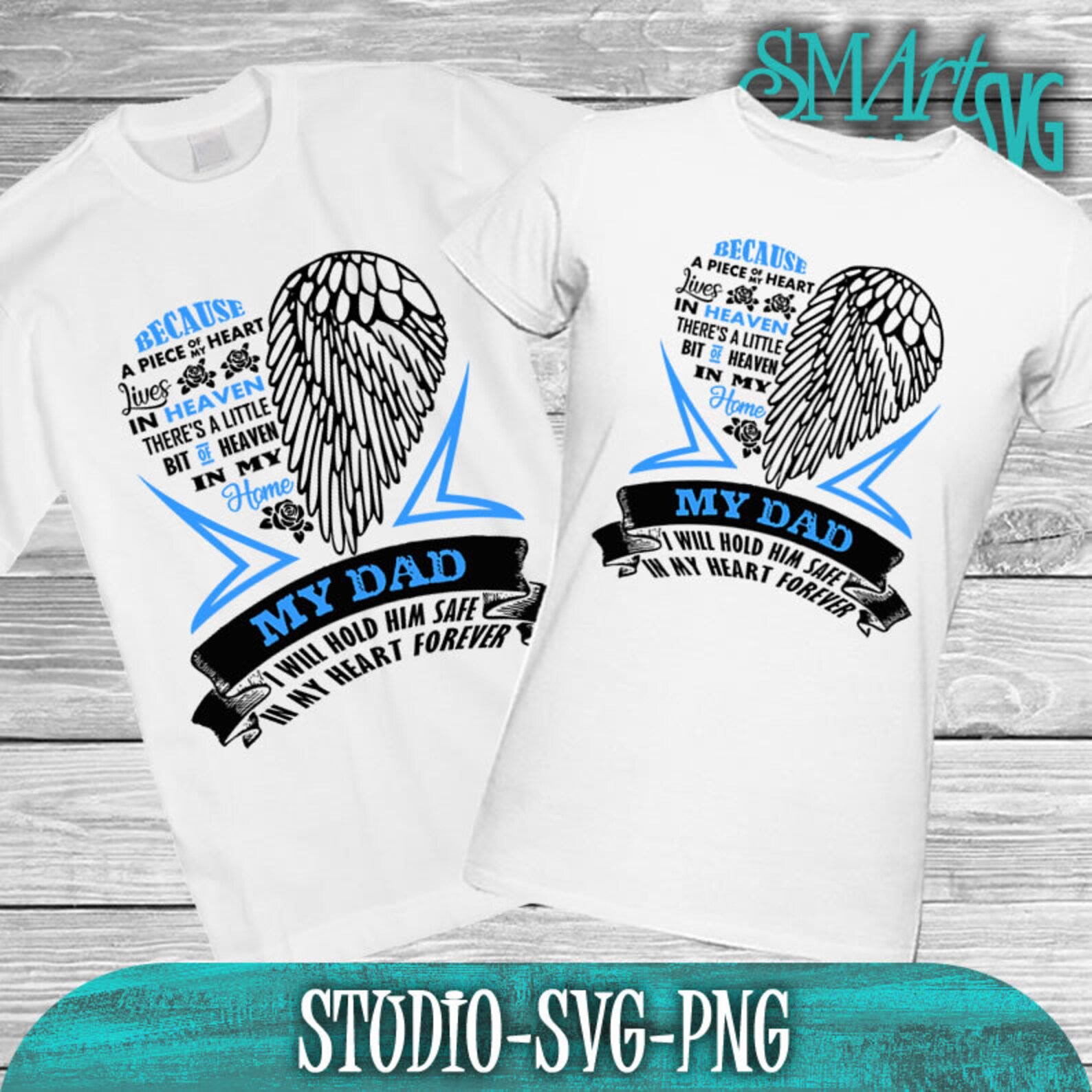 My Dad Svg Dad Guardian Angel Svg Memorial Dad Svg Dad in | Etsy