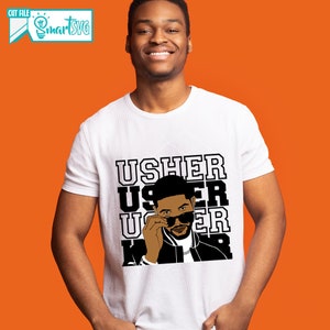 Usher Svg Cut File, Usher Glasses Svg, Usher Silhouette Svg, Usher ...
