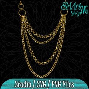Gold Chain Svg, Necklace Jewlery Womens Svg, Jewelry Svg, Beautiful ...