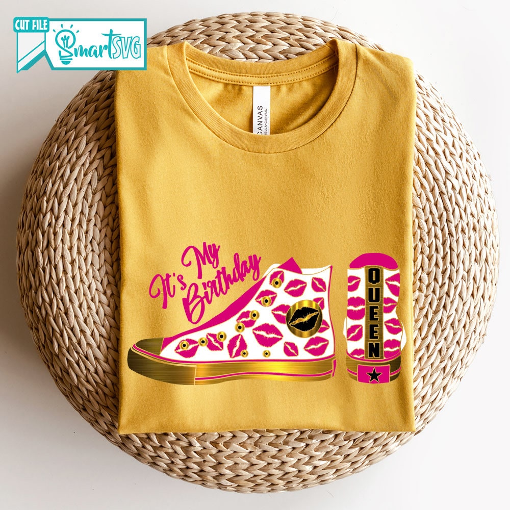 Converse Birthday Svg Birthday Girl Svg Happy Birthday Svg - Etsy