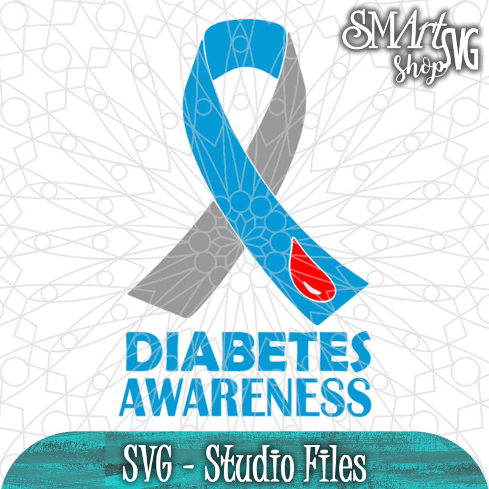 Diabetes Svg Ribbon Diabetic Awarness Svg Diabetes Awareness - Etsy