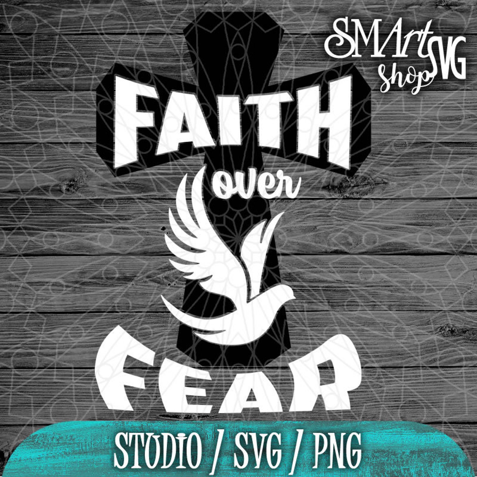 Faith Over Fear Svg Faith Cross Svg Holy Spirit Svg Cross | Etsy