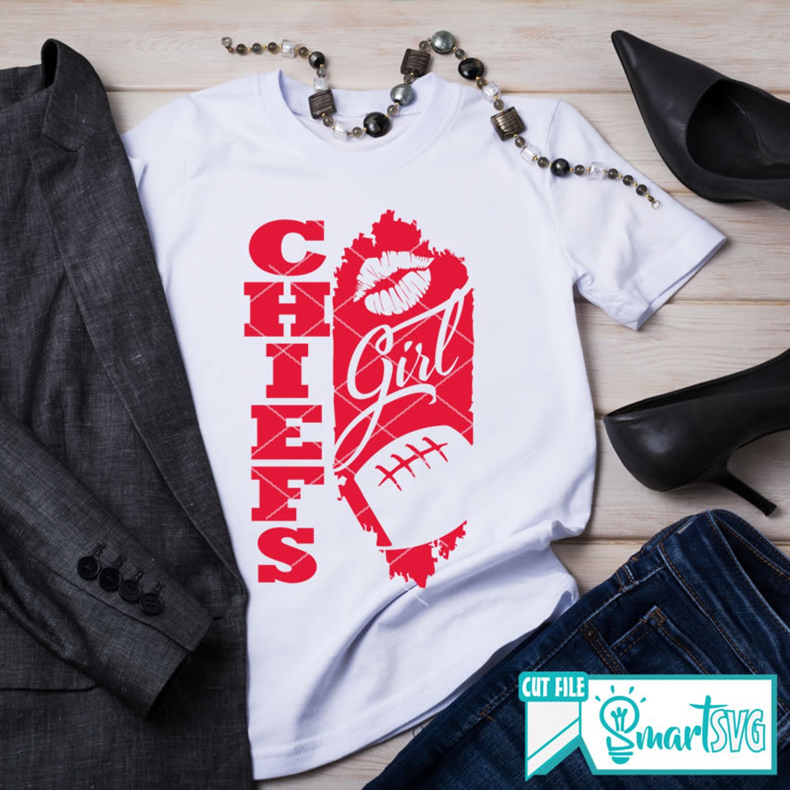 Chiefs Girl Svg Football Ball Shirt Fan Football Svg Family - Etsy