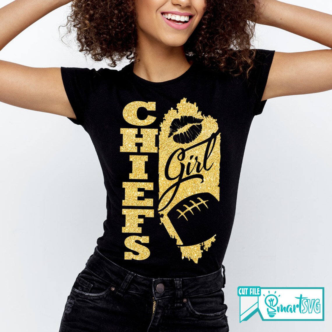 Chiefs Girl Svg Football Ball Shirt Fan Football Svg Family - Etsy