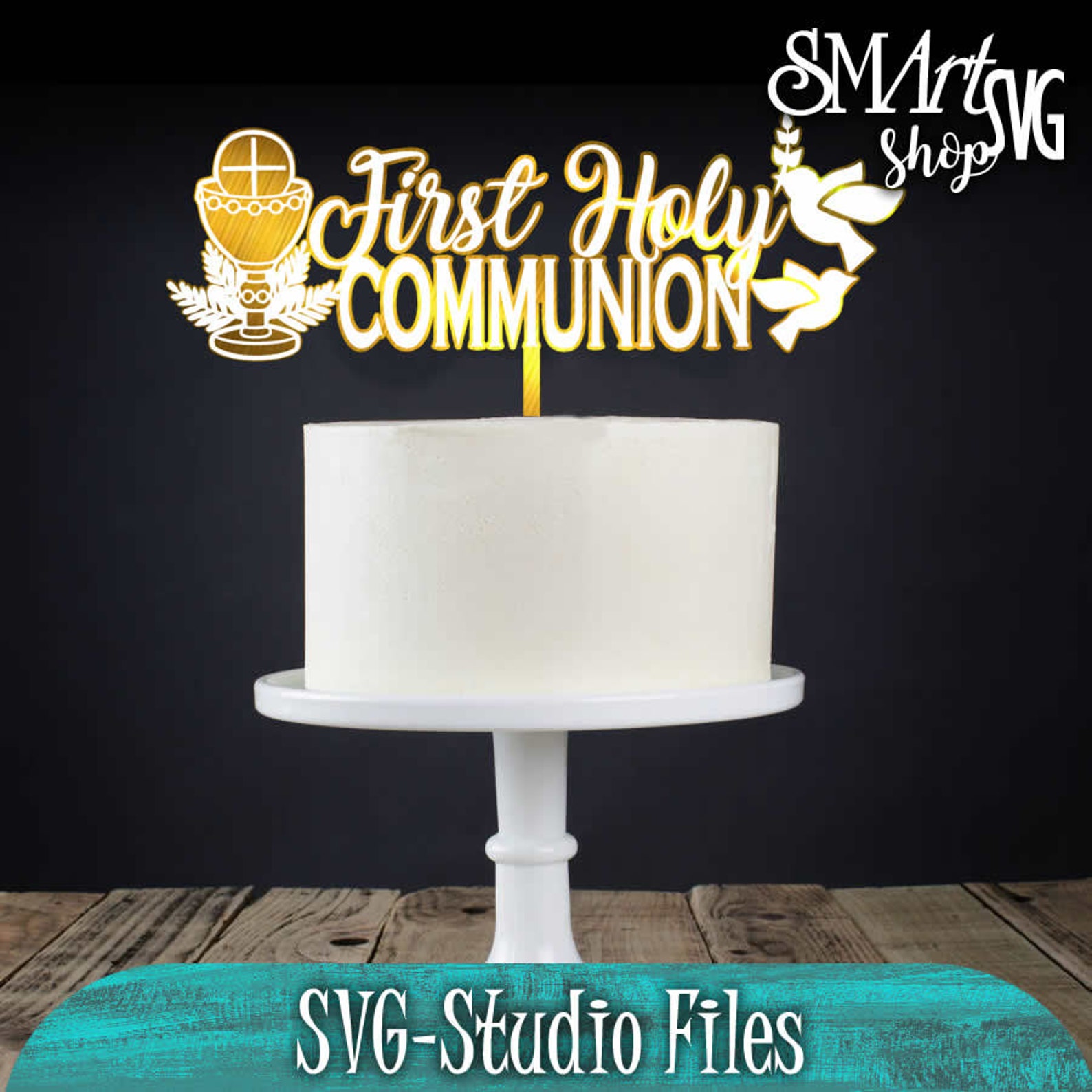 Cake Topper Svg, Topper Communion, Cake Topper File, Cake Topper Cricut ...