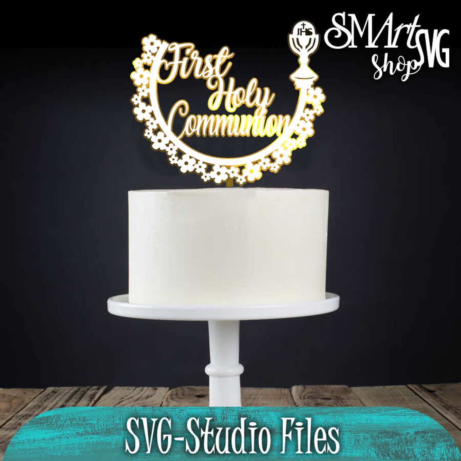 Cake Topper Svg, Topper Communion, Cake Topper File, Cake Topper Cricut ...