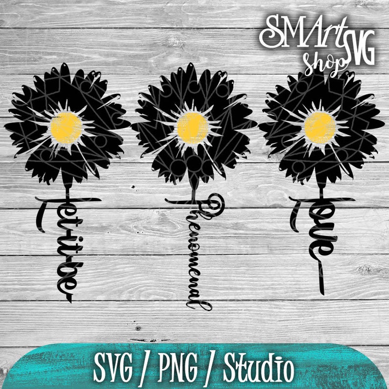 Daisy Svg Christian Svg Religion Svg Cross Svg Let It Be - Etsy