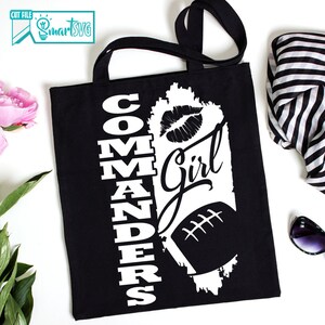 Commanders Girl Svg, Football Ball Shirt, Fan Football Svg, Family ...