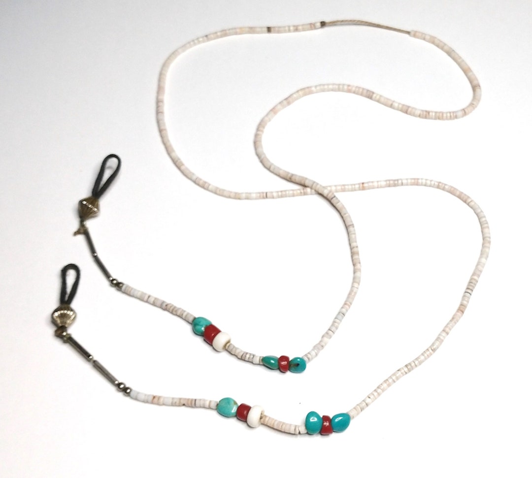 Native American Seed Beaded Eyeglasses Holder Lariat Vintage - Etsy