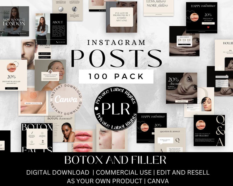 Botox Templates | Medspa Template | Medical Spa Instagram | Filler ...